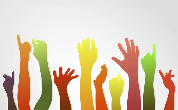 All hands up and background art vector Stock Vector Image by ©h.santima ...