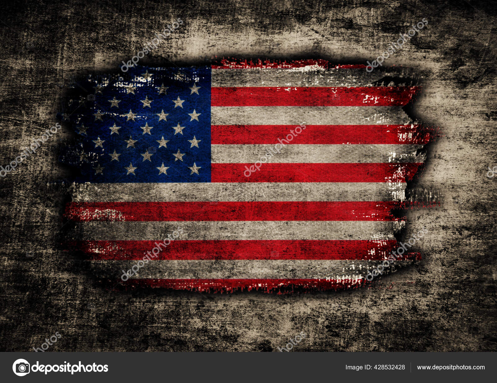 Grunge Usa Flag Background Texture — Stock Photo © NataliiaK #428532428
