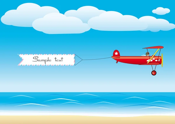 100,000 Airplane with banner Vector Images | Depositphotos