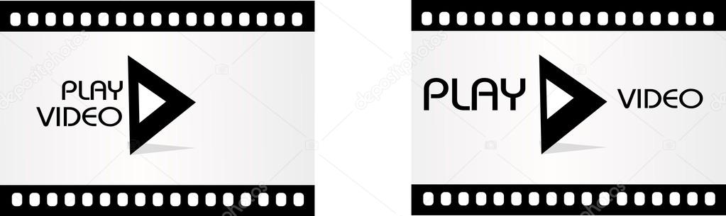 Play video template — Stock Photo © sidliks #53039355