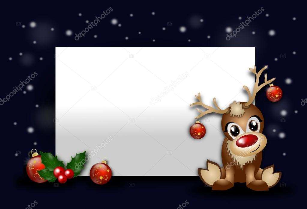 Cute Christmas Reindeer Backgrounds