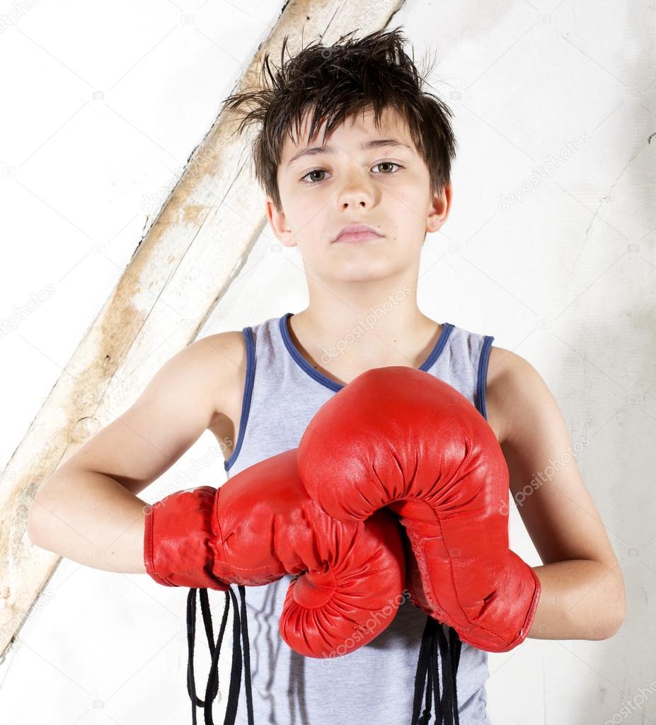 Young boy as a boxer Stock Photo by ©wernerimages 54527641