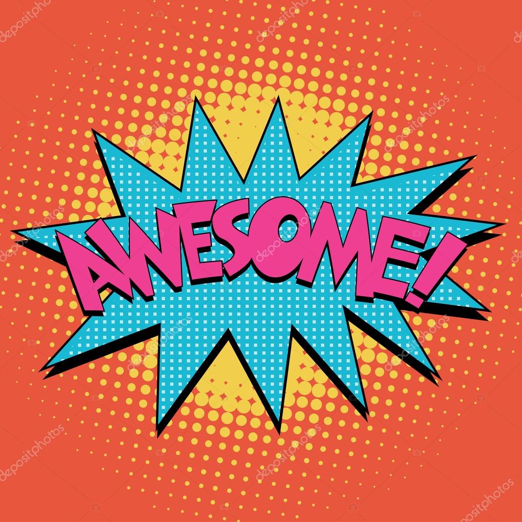 Awesome Comic Book Bubble Text Stock Illustration by ©ambassador80 ...