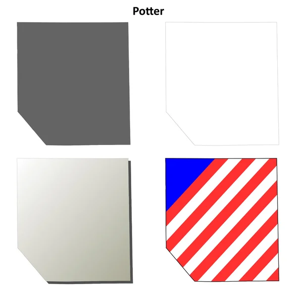 Randolph County Outline Map Set Stock Vector by ©davidzydd 711083834