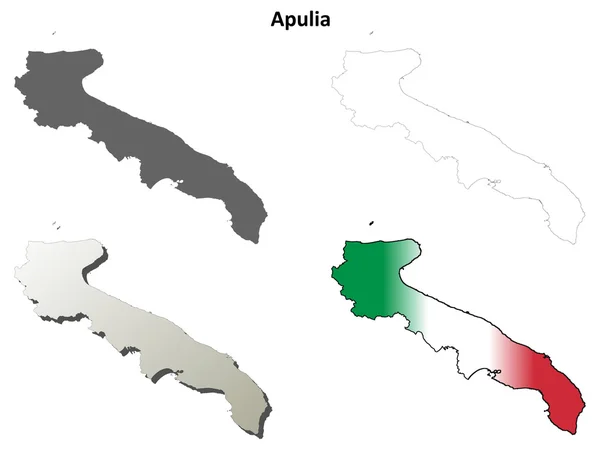 Apulia esquema mapa conjunto 2024