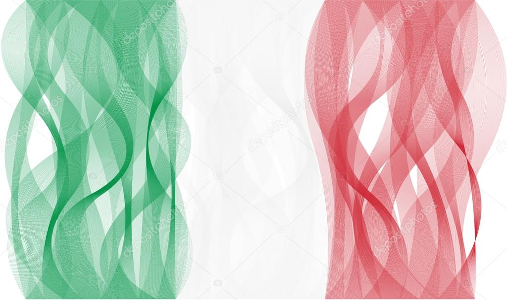 Wave line flag of Italy Stock Vector Image by ©davidzydd #53909747