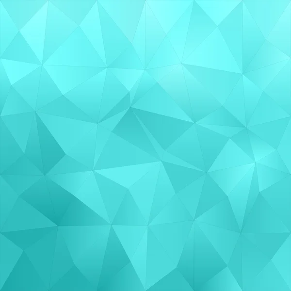 Cyan Triangle Mosaic Vector Background Design — Stock Vector