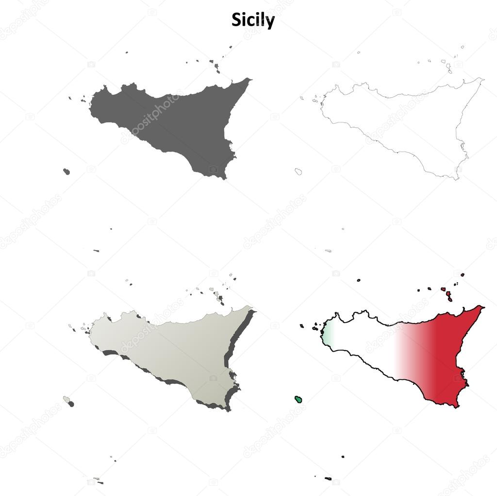 Sicilia Esquema Mapa Conjunto 2023