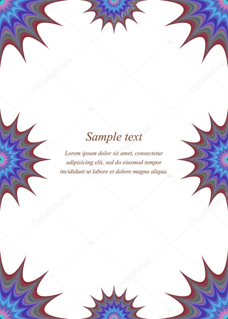 Color page borders | Colour page corner and border design — Stock ...