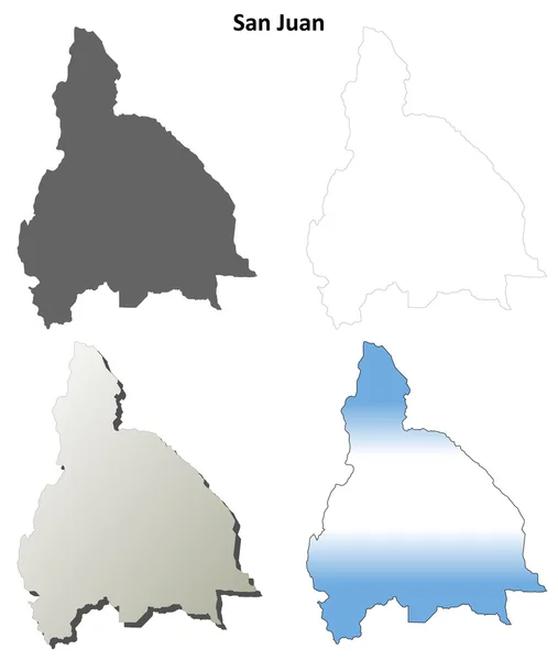 Mapa de san juan Vector Art Stock Images | Depositphotos