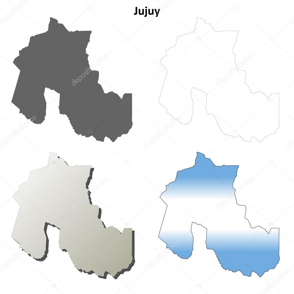Jujuy blank outline map set — Stock Vector © davidzydd #89391840 Jujuy blank outline map set — Stock Vector © davidzydd #89391840