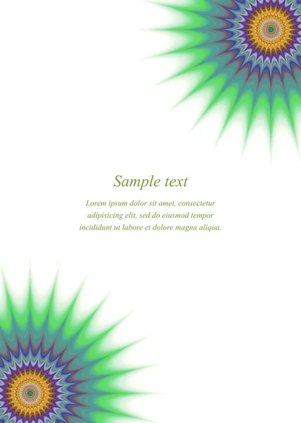 ᐈ Colorful page borders stock vectors, Royalty Free colorful fractal ...