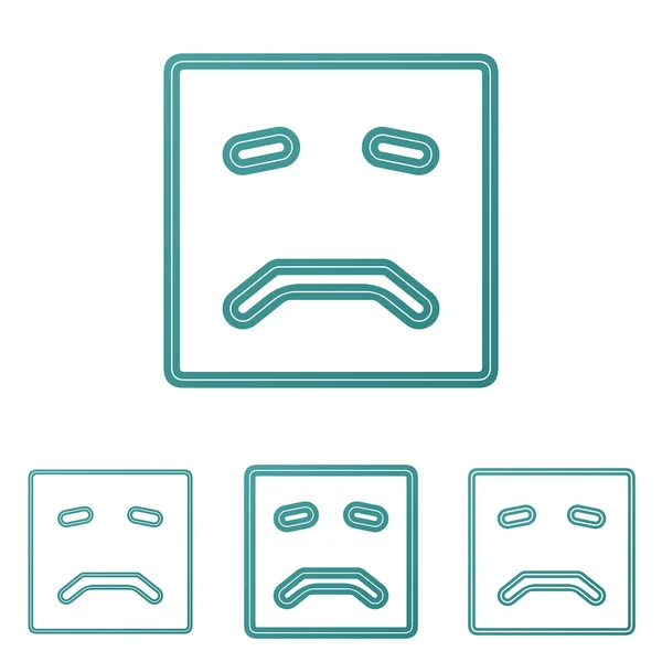 Golden sad face logo design set Stock Vector Image by ©davidzydd #90115970