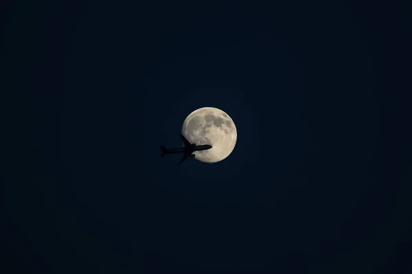 Full moon and airplane Stock Photos, Royalty Free Full moon and ...