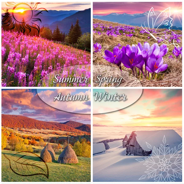 4 seasons Stock Photos, Royalty Free 4 seasons Images | Depositphotos