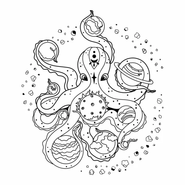 Saturno para colorear imágenes de stock de arte vectorial | Depositphotos