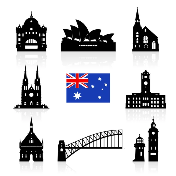 Australian landmarks Vector Art Stock Images | Depositphotos