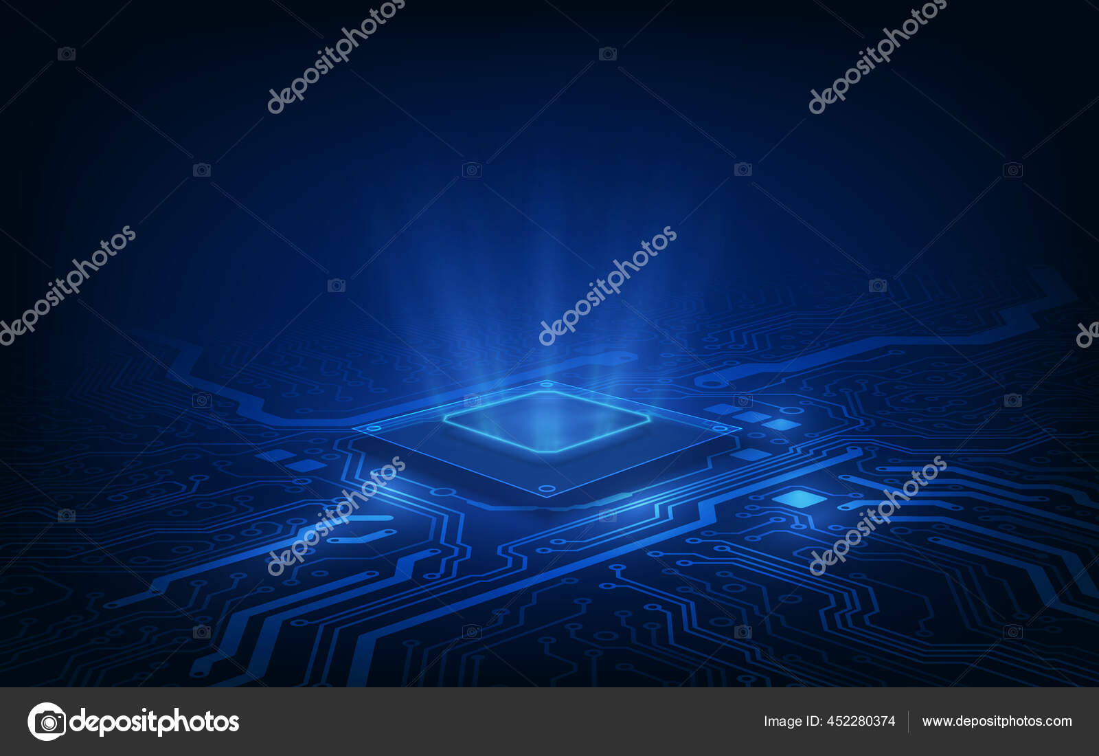 Abstract Technology Chip Processor Background Circuit Board Html Code ...