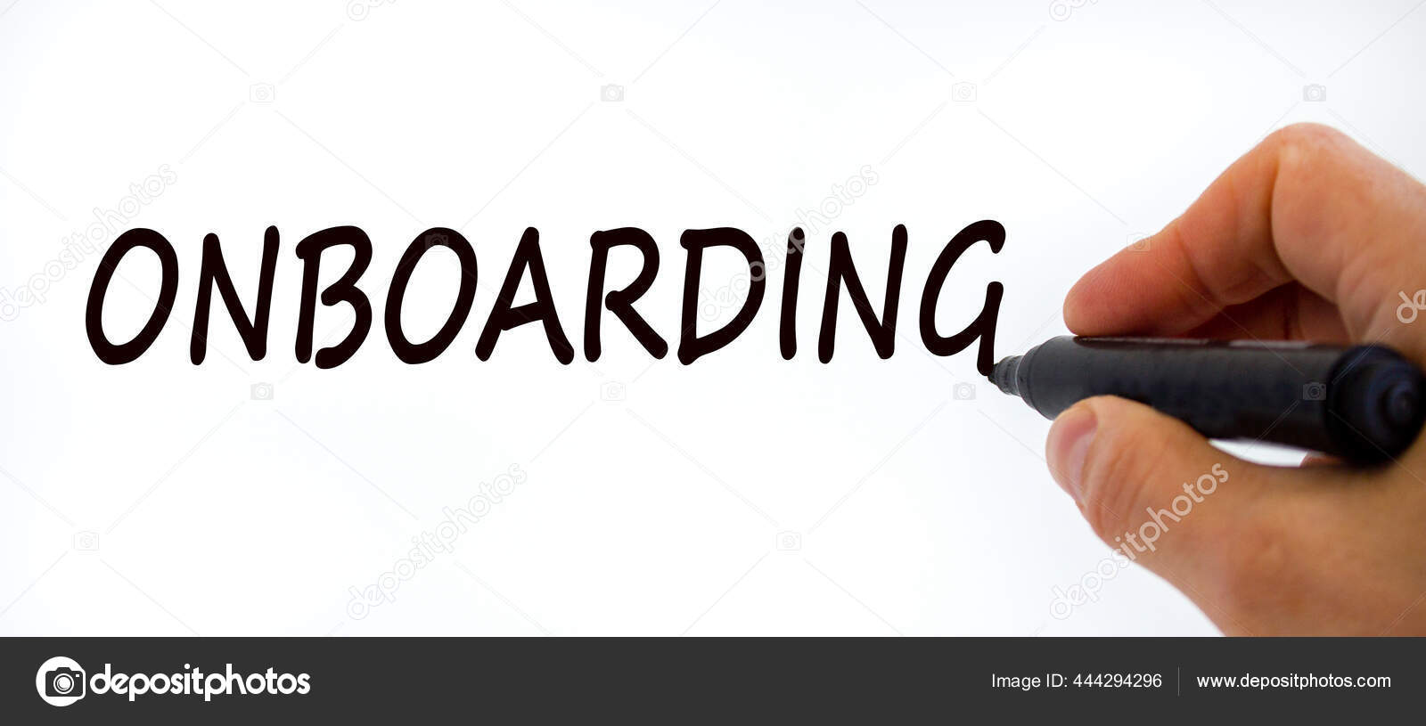 Onboarding Symbol Businessman Writing Word 'Onboarding' Isolated ...