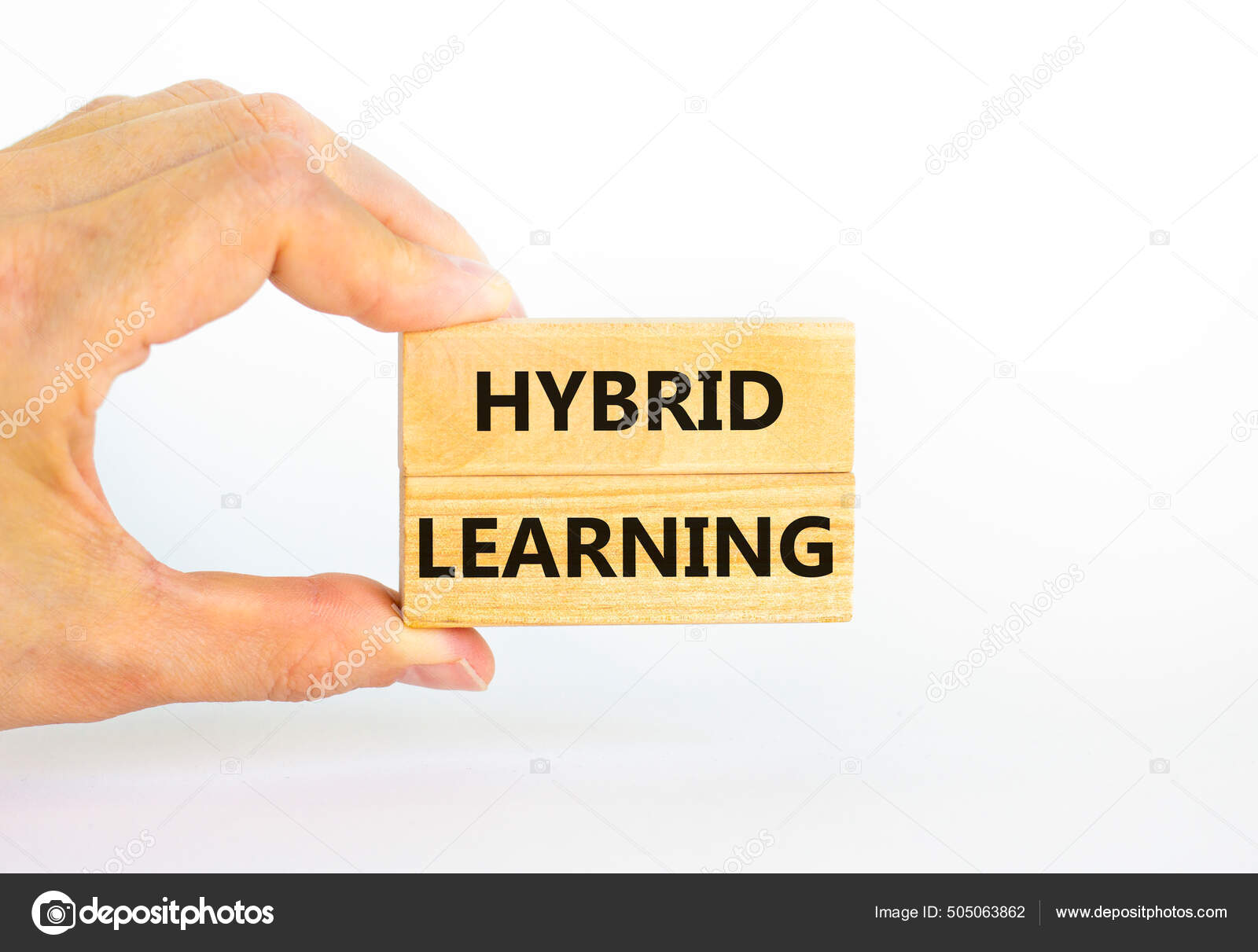 Hybrid Learning Symbol Concept Words 'Hybrid Learning' Wooden Blocks ...