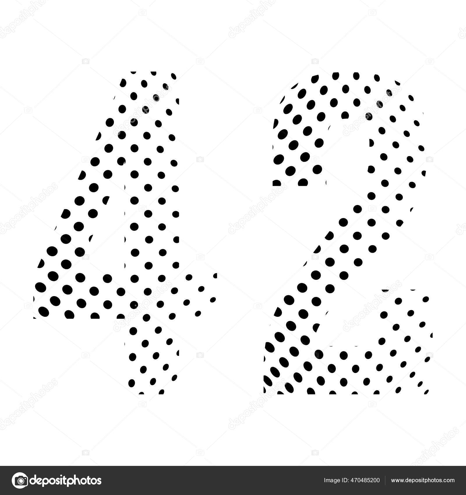 Number Forty Two Halftone Dotted Illustration Isolated White Background ...