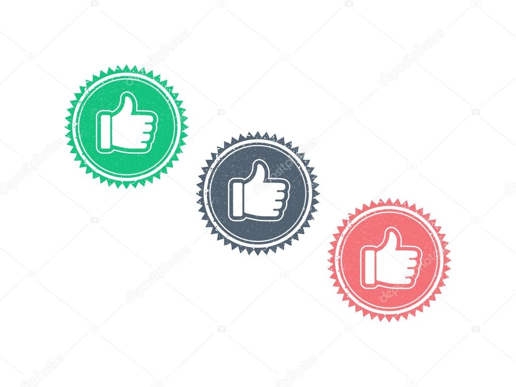 Como, pulgar hacia arriba, dedo de la mano hacia arriba signo retro ...