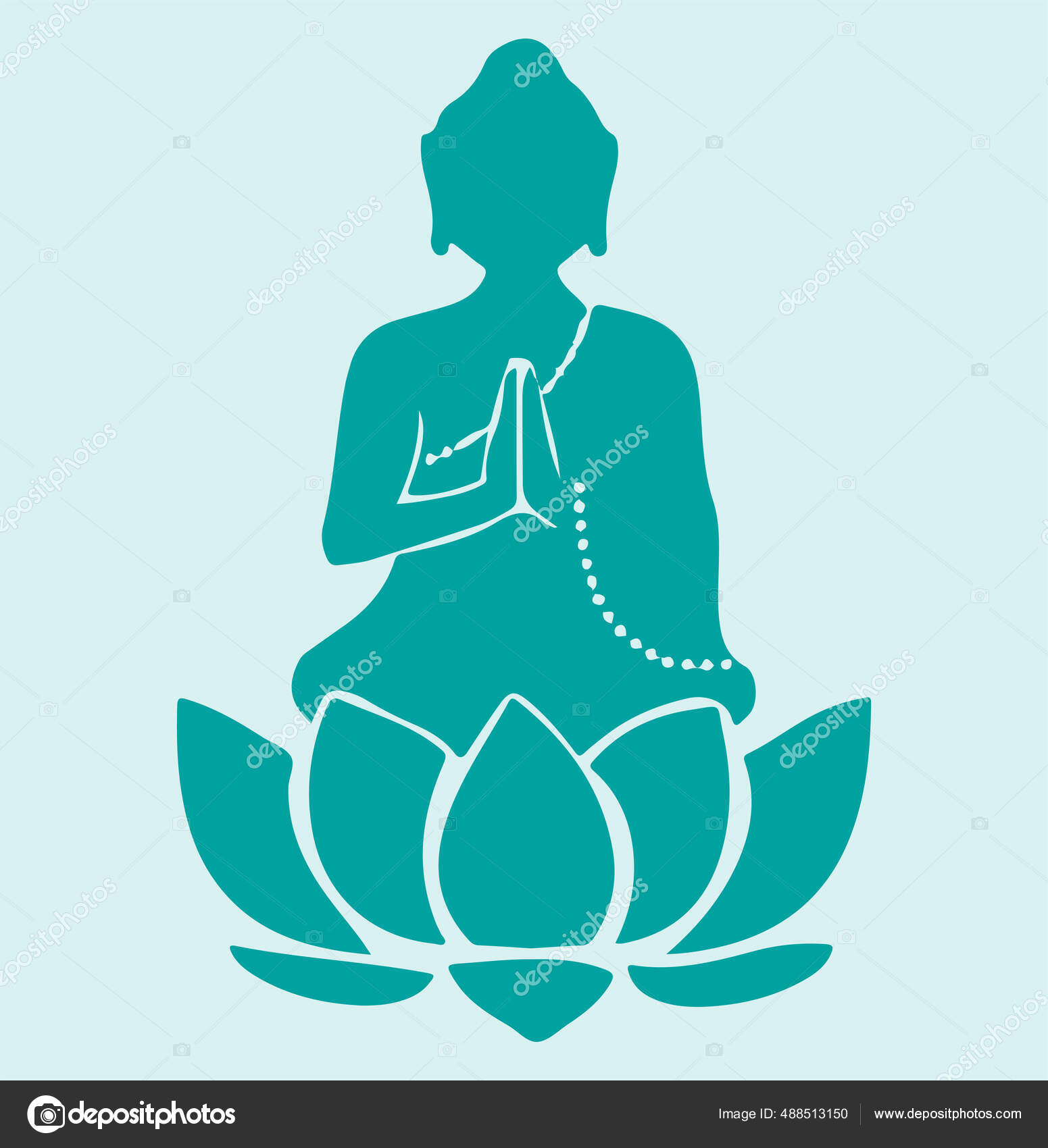 Buddha Outline Drawing