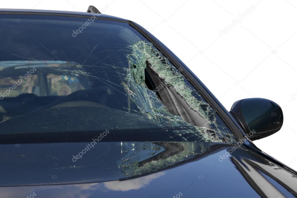 Broken Car Window Black Car