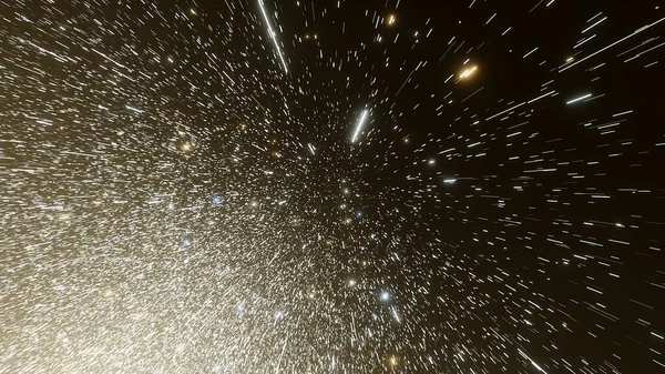 space flight through the warp, warp effect, warping, flight in stars ...