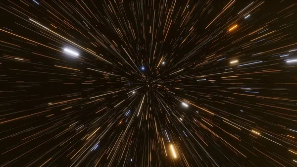 flight at high speed through the stars, warp, warping, warp drive 3d ...