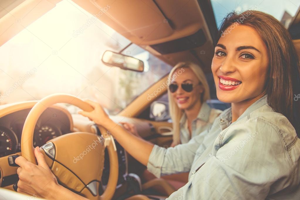 Girls driving the car Stock Photo by ©vadimphoto1@gmail.com 124139154