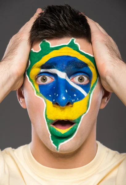 Brazil face paint Stock Photos, Royalty Free Brazil face paint Images ...