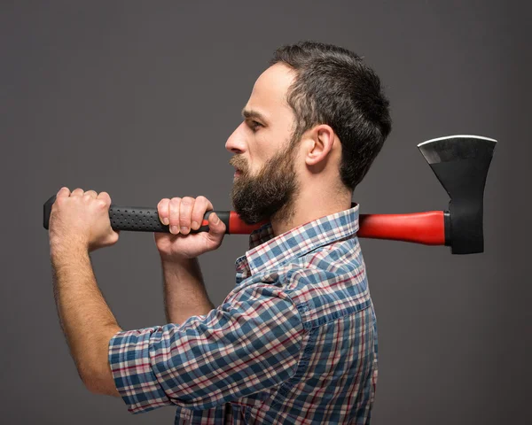 Man holding axe Stock Photos, Royalty Free Man holding axe Images ...
