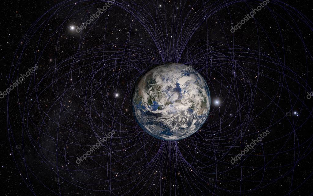 Planet Earth's magnetic field — Stock Photo © vjanez #113847886