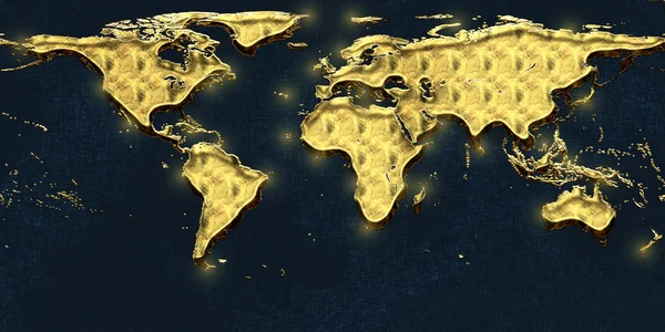 Map of the world gold Stock Photos, Royalty Free Map of the world gold ...