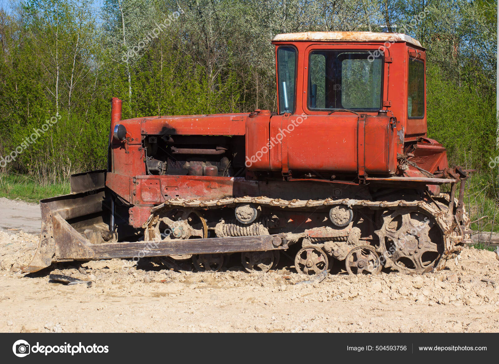 Bulldozer Side View