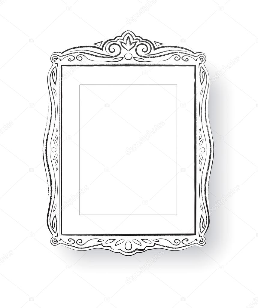 Vintage baroque frame. — Stock Vector © Sonya_illustration #63378789