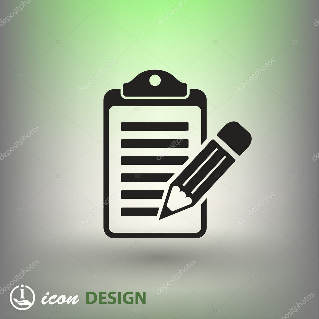 Pictogramme de l'icône de note — Image vectorielle hristianin © #103683692