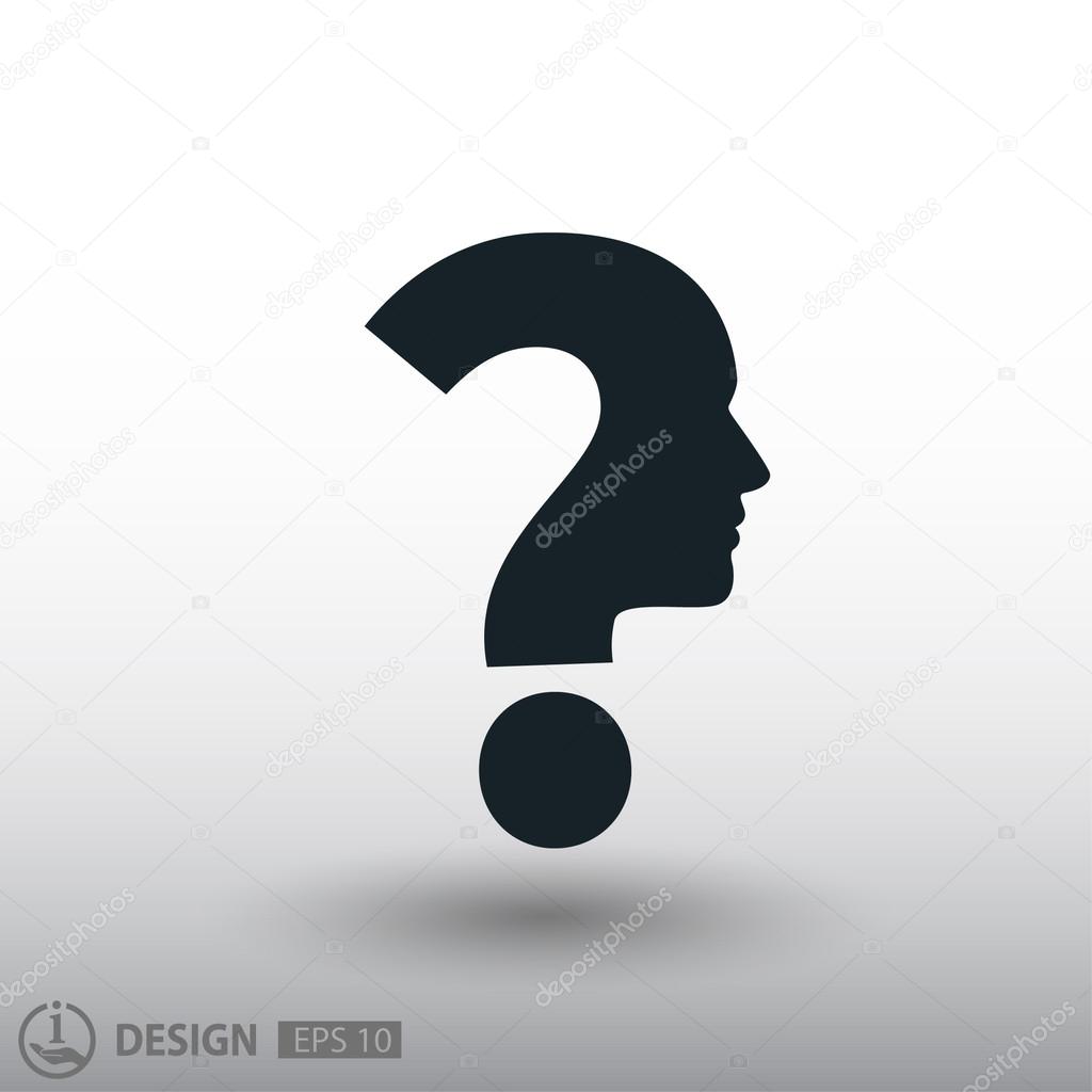 Head with question mark Stock Vector Image by ©hristianin #109105732