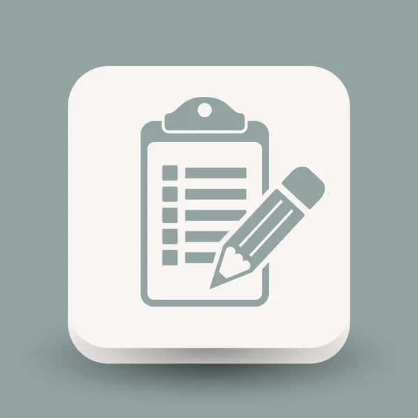 Image vectorielle Pictogramme de l'icône de la liste de vérification ...