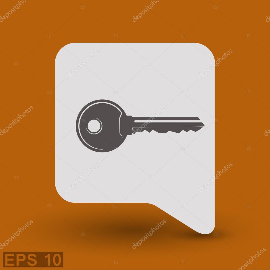 Pictograph of key concept icon ⬇ Vector Image by © hristianin | Vector ...