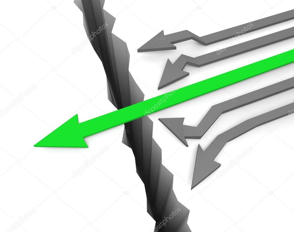 Arrows with leader Stock Photo by ©hristianin 52003813