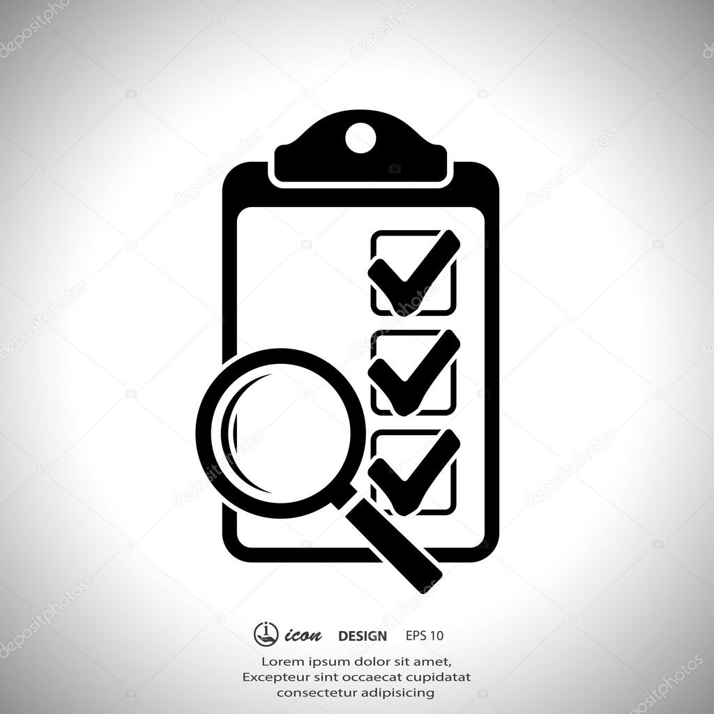 Pictogramme de la liste de vérification image vectorielle par ...