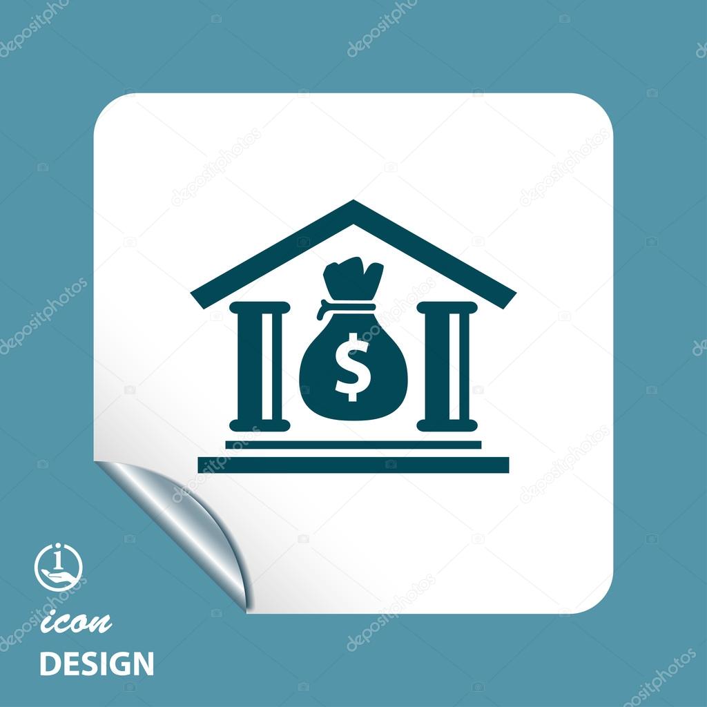 Bank icon — Stock Vector © hristianin #55828073