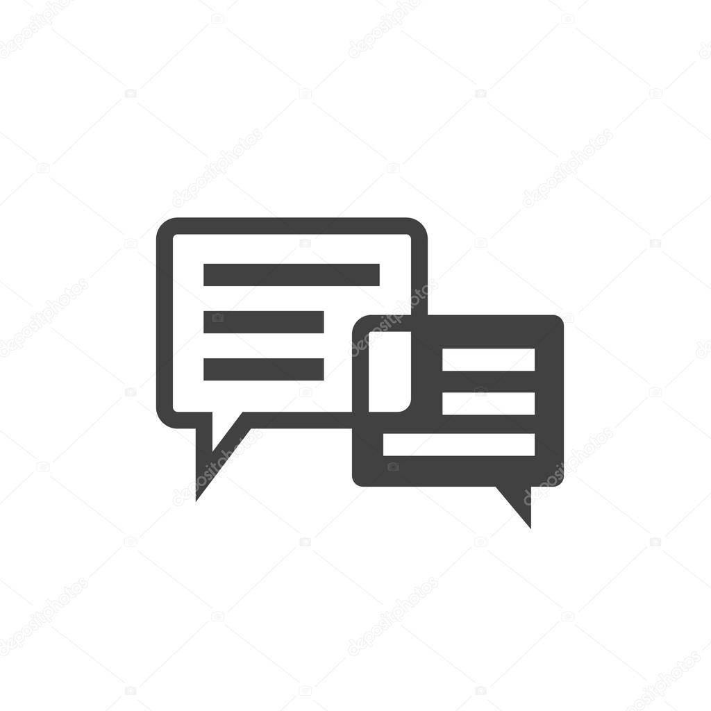 Pictograph of message or chat — Stock Vector © hristianin #68843023