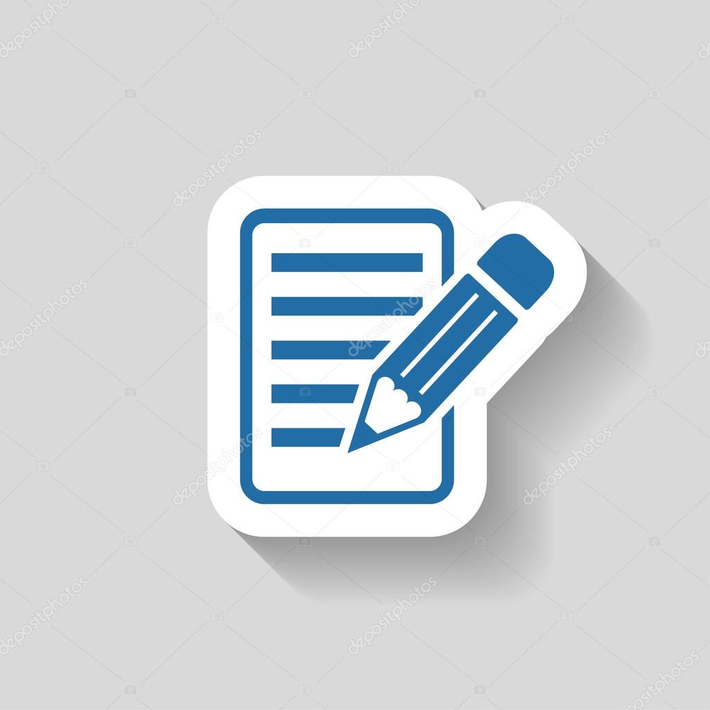 pictogramme d'icône de note — Image vectorielle hristianin © #74490543