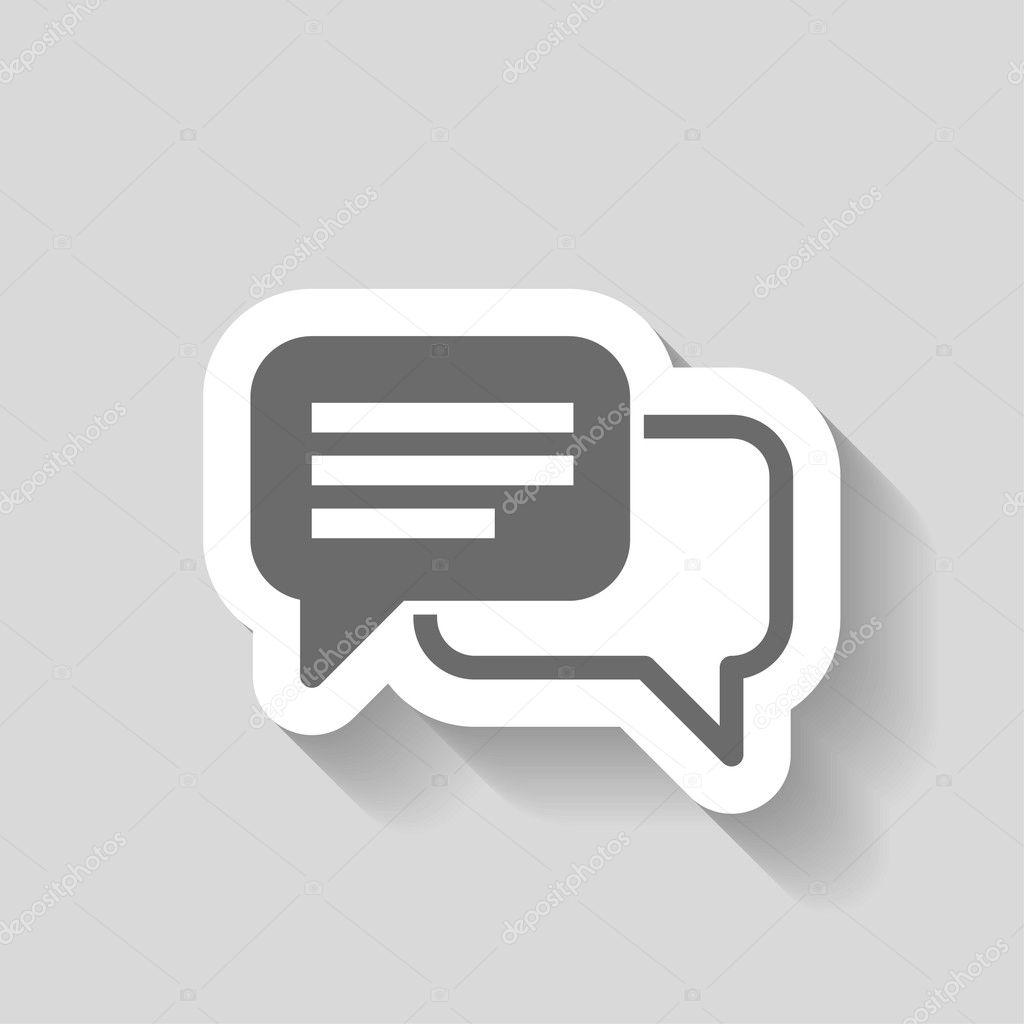 Pictograph of message or chat icon #74538981 - Larastock