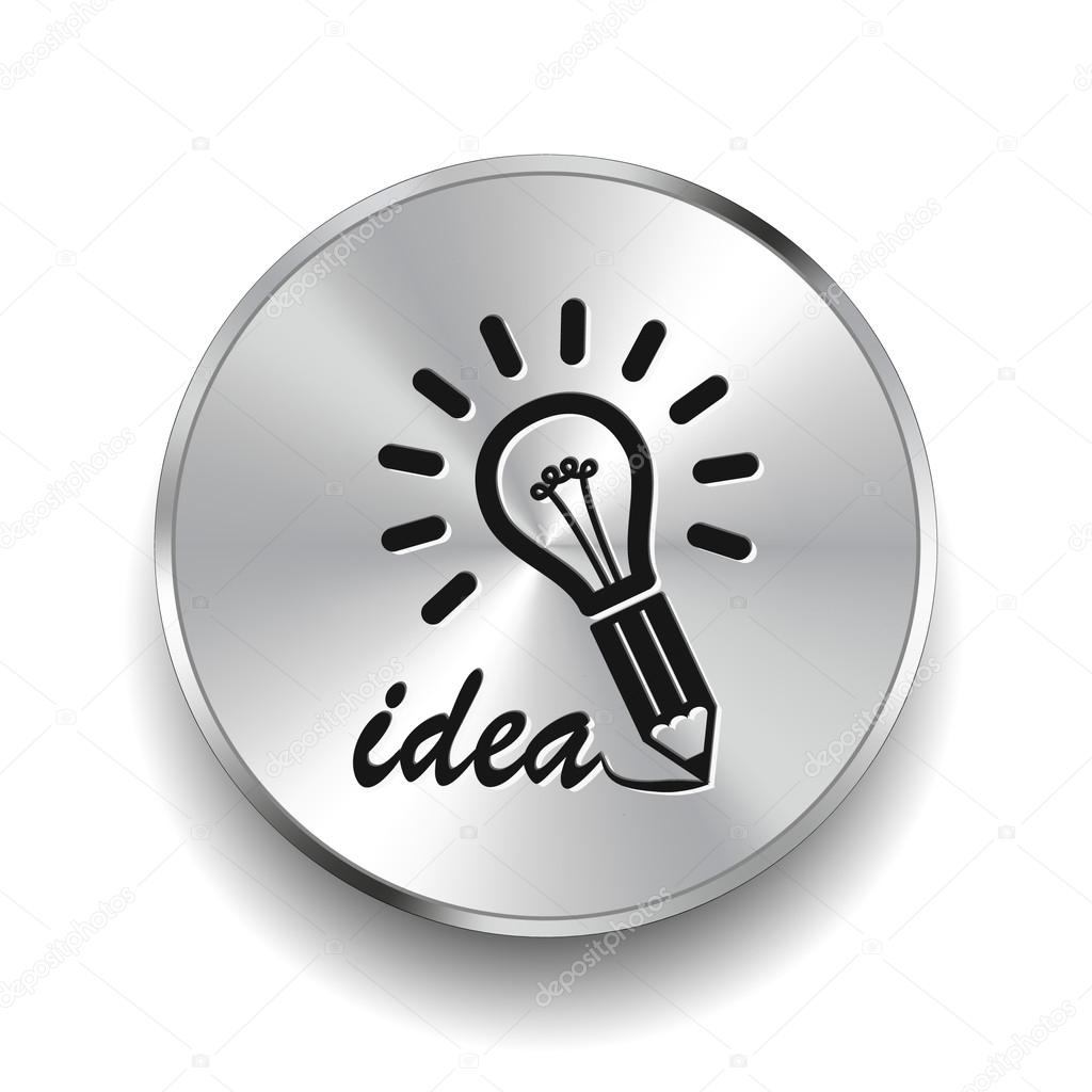 Pictograph of light bulb — Stock Vector © hristianin #74705677