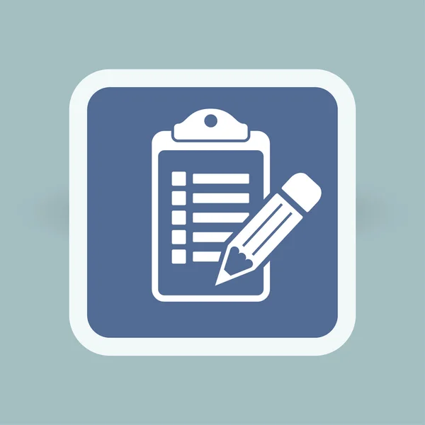 Image vectorielle Pictogramme de l'icône de la liste de vérification ...