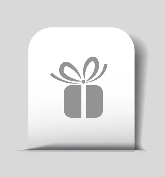 Cadeau gris signe icône Stock Photos, Royalty Free Cadeau gris signe ...
